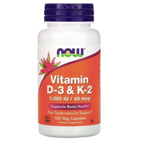 Jual NOW FOODS D3 & K2 1000 IU 45 MCG ISI 120 BEG CAPSULE di Seller ...