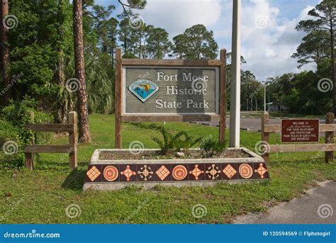Entrance To Historic Fort Mose State Park Showcases Beautiful Ceramic