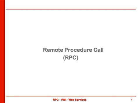 Ppt Remote Procedure Call Rpc Powerpoint Presentation Free