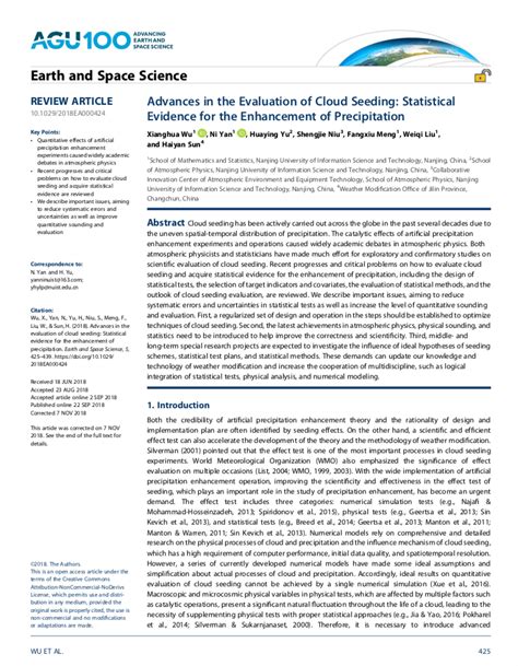Advances In The Evaluation Of Cloud Seeding Statistical Evidence For The Enhancement Of
