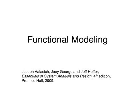 ppt functional modeling powerpoint presentation free download id