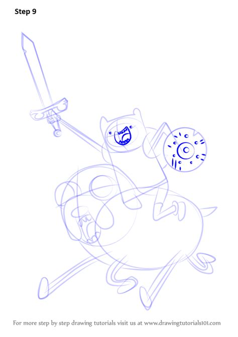 How To Draw Finn Riding Jake From Adventure Time Adventure Time Step By Step Artofit