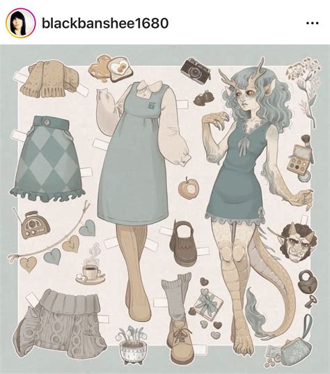 Pin By Neli Kramberger On Yokai Paper Dolls Clothing Paper Dolls