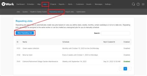 Set Up Repeating Jobs V2 With Assets Vwork Support