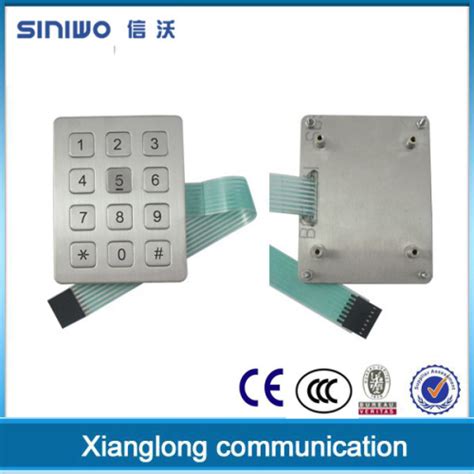 Hot Sale Self Terminal Kiosk Keypad 12 Keys Rugged Numeric Keypad Usb
