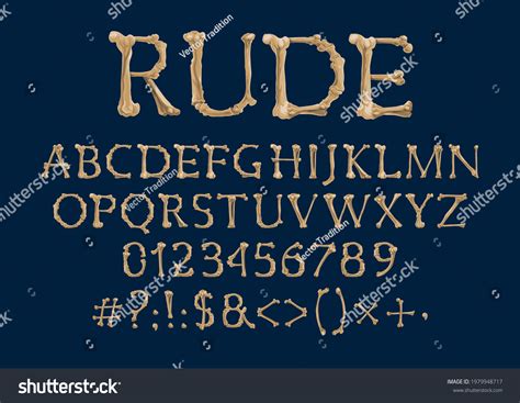 Skeleton Alphabet Over 4169 Royalty Free Licensable Stock