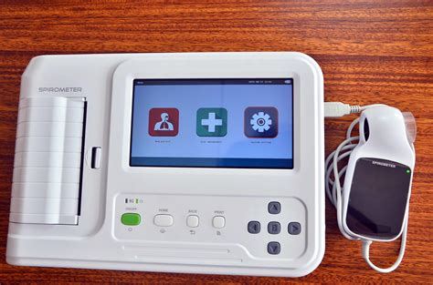 7 Color Touch Screen Digital Spirometer Breathing Diagnostic