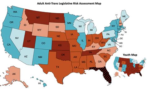 Anti Trans Legislative Risk Assessment Map February Update
