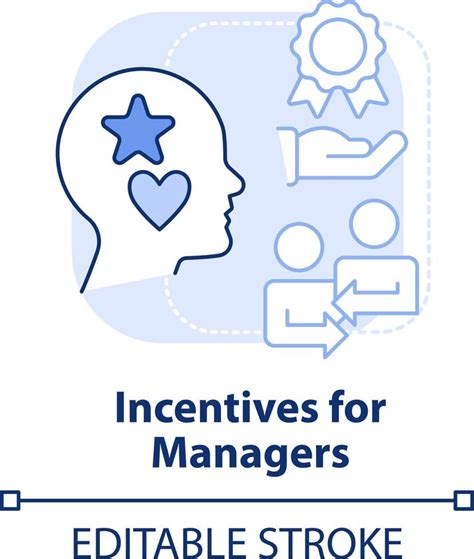 Incentives For Managers Light Blue Concept Icon Career Goals Motive For Merger Abstract Idea