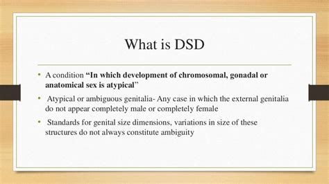 Disorder Of Sexual Development Dsd