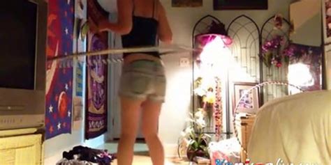 Stripping Naked While Hula Hooping Video 1