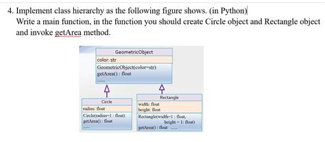 Solved Implement Class Hierarchy As The Following Figure Chegg