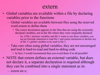 C Functions Ppt