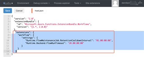 Azure Logic Apps Standard Worflows Run Retention History