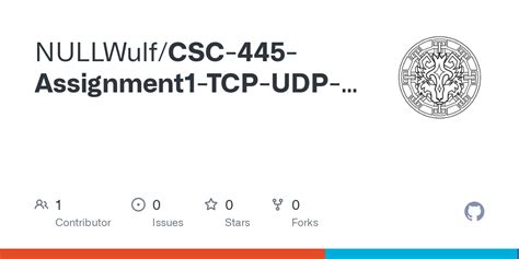 Github Nullwulf Csc Assignment Tcp Udp Client Server