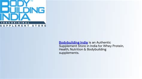Ppt Best Pre Workout Supplements On Bodybuilding India Powerpoint