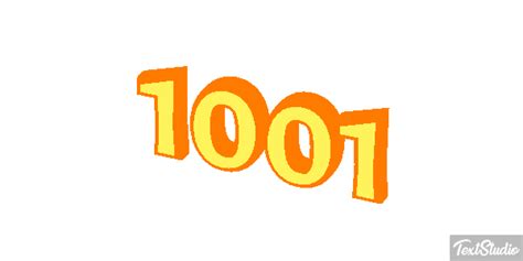1001 Номер Анимированные  дизайны логотипов