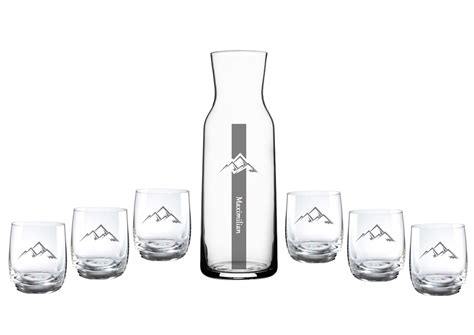 Wasserglas Set Mit Bergmotiv Ae Werbetechnik