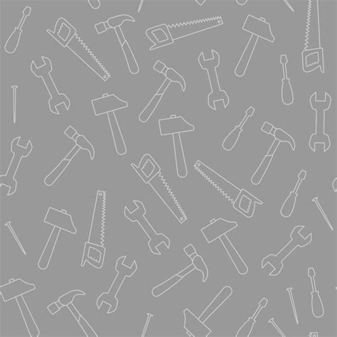 Premium Vector Seamless Pattern Tools For Repair Building Tools Saw