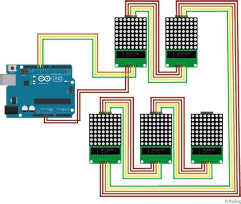 Controlling LED Matrix Array With Arduino Uno