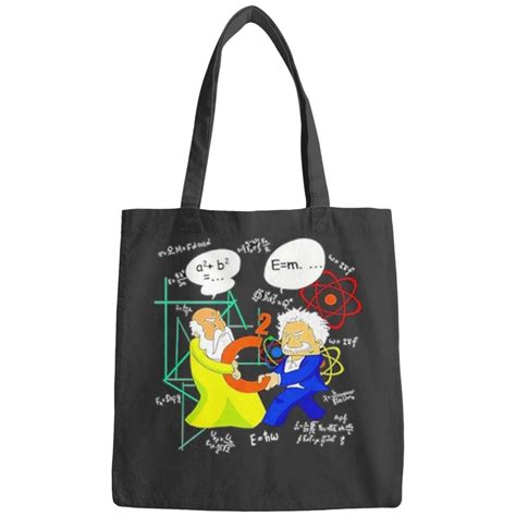 A2b2 C2 And E Mc2 Pythagoras Vs Einstein C2 Funny Science Bags Sold By