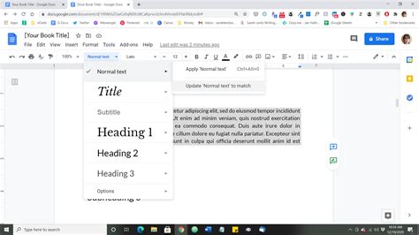 How To Write A Book In Google Docs