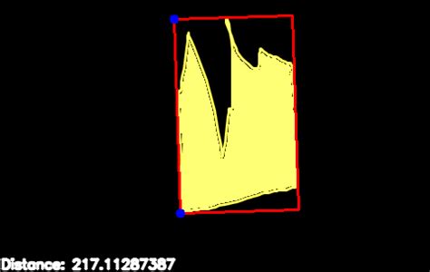 Drawing Lines And Distance To Them On Image Opencv Python Stack Overflow