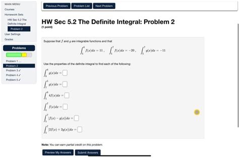 Solved Previous Problem Problern List Next Problem Main Menu