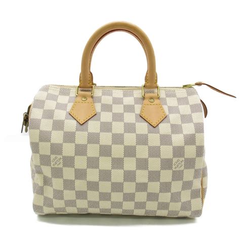 【日本直送】路易威登 Speedy 25 手提包 N41534 Damier Azur 帆布灰色二手女款 Lv｜popchill 拍拍圈
