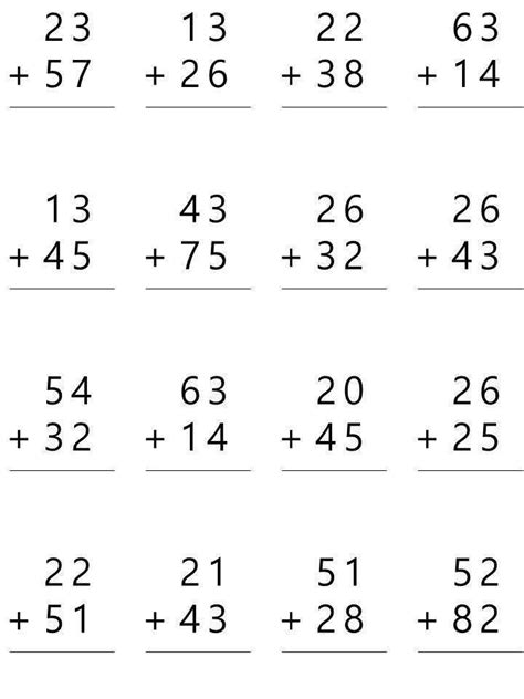 Adding Two Numbers Up To Two Digits