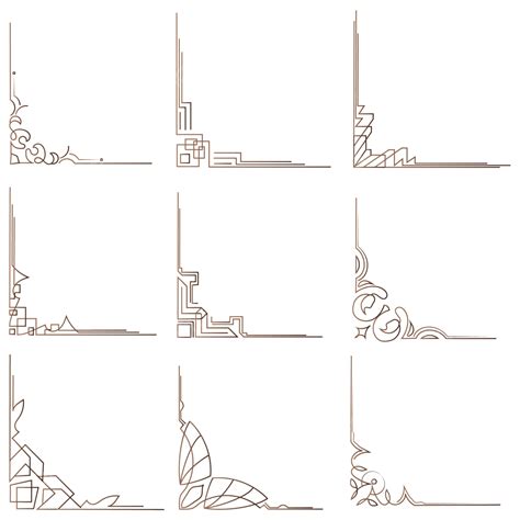 Classic Corner Vector Hd Png Images Luxury And Classic Set Of Border
