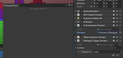 Opening A Dialogue Scriptable From The Inspector Wont Show Contents Ask Gamedev Tv