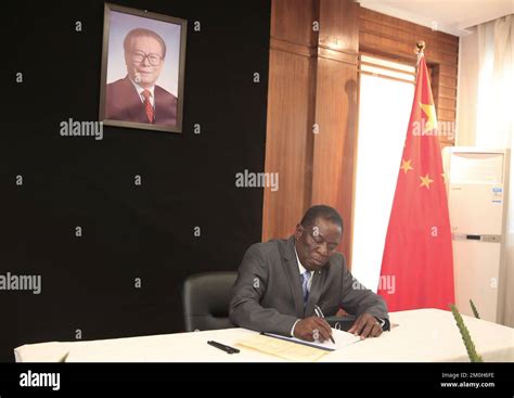 Beijing Zimbabwe 5th Dec 2022 Zimbabwean President Emmerson