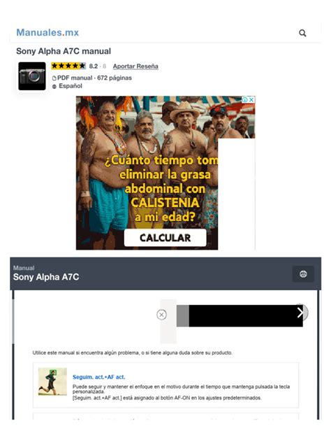 Manual De Usuario Sony Alpha A7c Español 672 P Pdf Yo Telefono