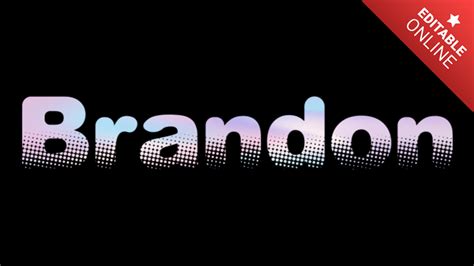 Brandon Text Effect Generator