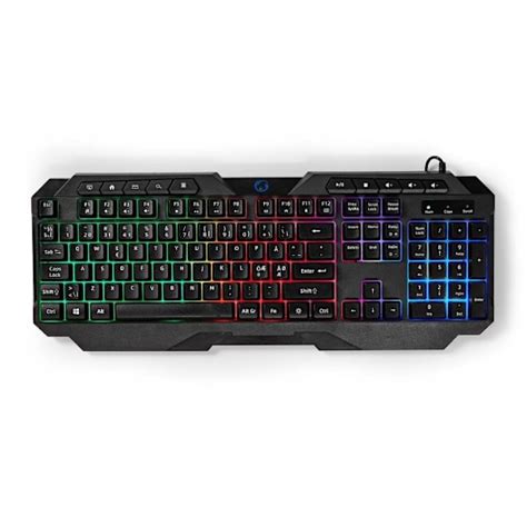 Nedis Wired Gaming Keyboard Usb Type A Membrane Nøgler Led Qwerty Nd Layout Usb