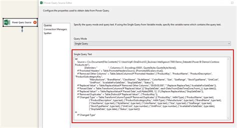 Power Query In Ssis Power Bi