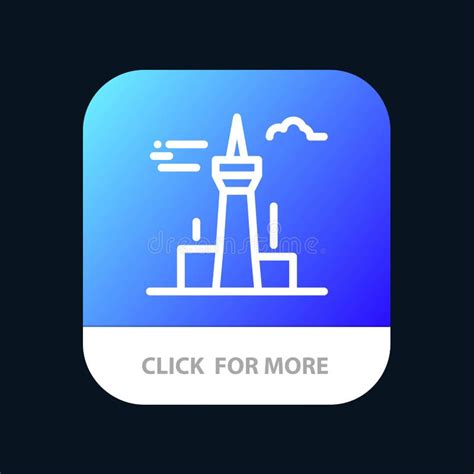 Architecture And City Buildings Canada Tower Landmark Mobile App Button Android And Ios
