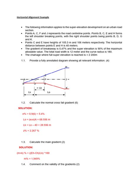 horizontal alignment example pdf teaching methods and materials