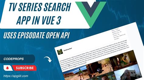 Tv Series Search App In Vue 3 Using Tailwind Css Youtube