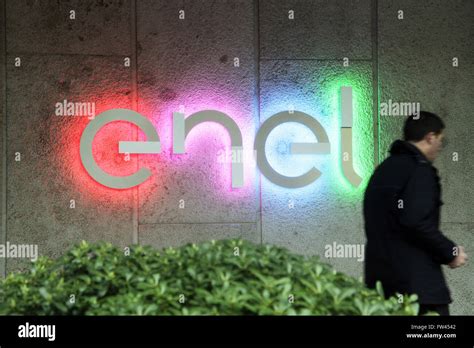Enel S.p.A. new logo. Enel is an Italian multinational manufacturer and ...