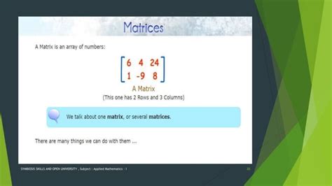 Basics Of Matrices With Application In Engineering Pptx Physics Science