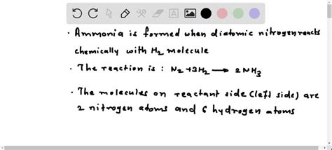 solved the two reactants combine to form a single product ammonia