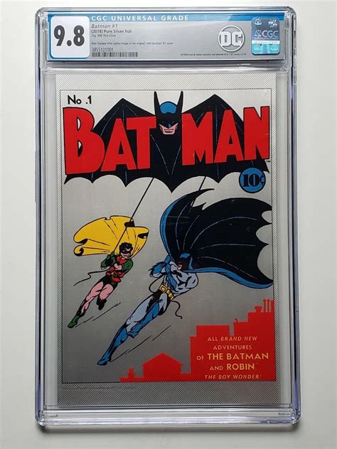 Batman Pure Silver Foil 1 2018 Prices Batman Series