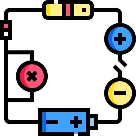 Electronic Circuit Detailed Straight Lineal Color Icon