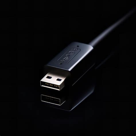 Magnificent Bluetooth Adapter Isolated On Black Background Premium AI Generated Image