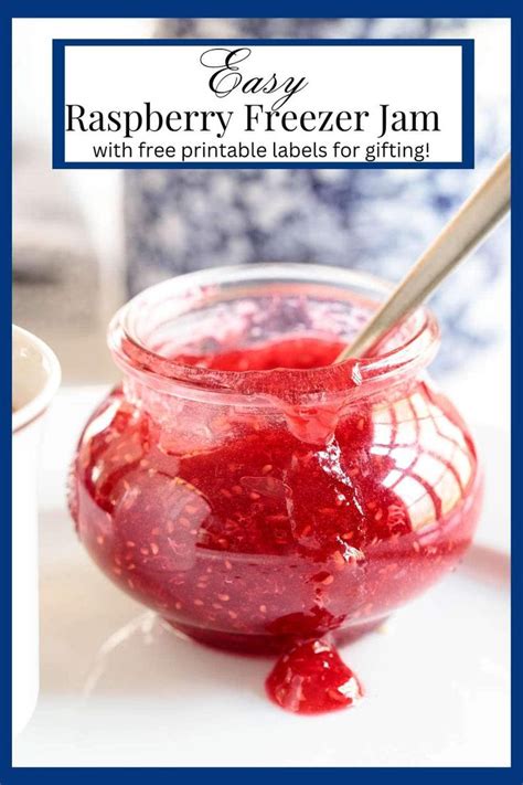 Easy Raspberry Freezer Jam Recipe Strawberry Freezer Jam Freezer