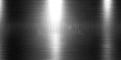 Shiny Metallic Surface With Brushed Texture Reflecting Light In A Contemporary Setting Stock