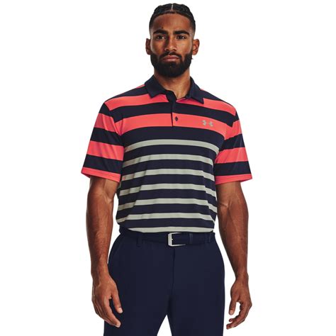 Ua Playoff 30 Stripe Polo Pga Tour Superstore
