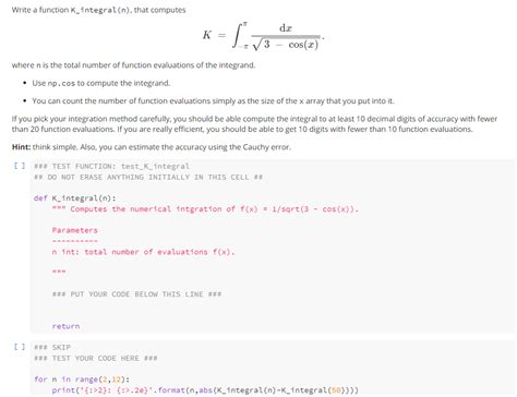 Solved Write A Function K Integral N That Computes T K Chegg